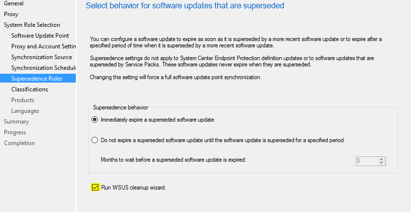 House of cards – new WSUS Option in ConfigMgr 1511